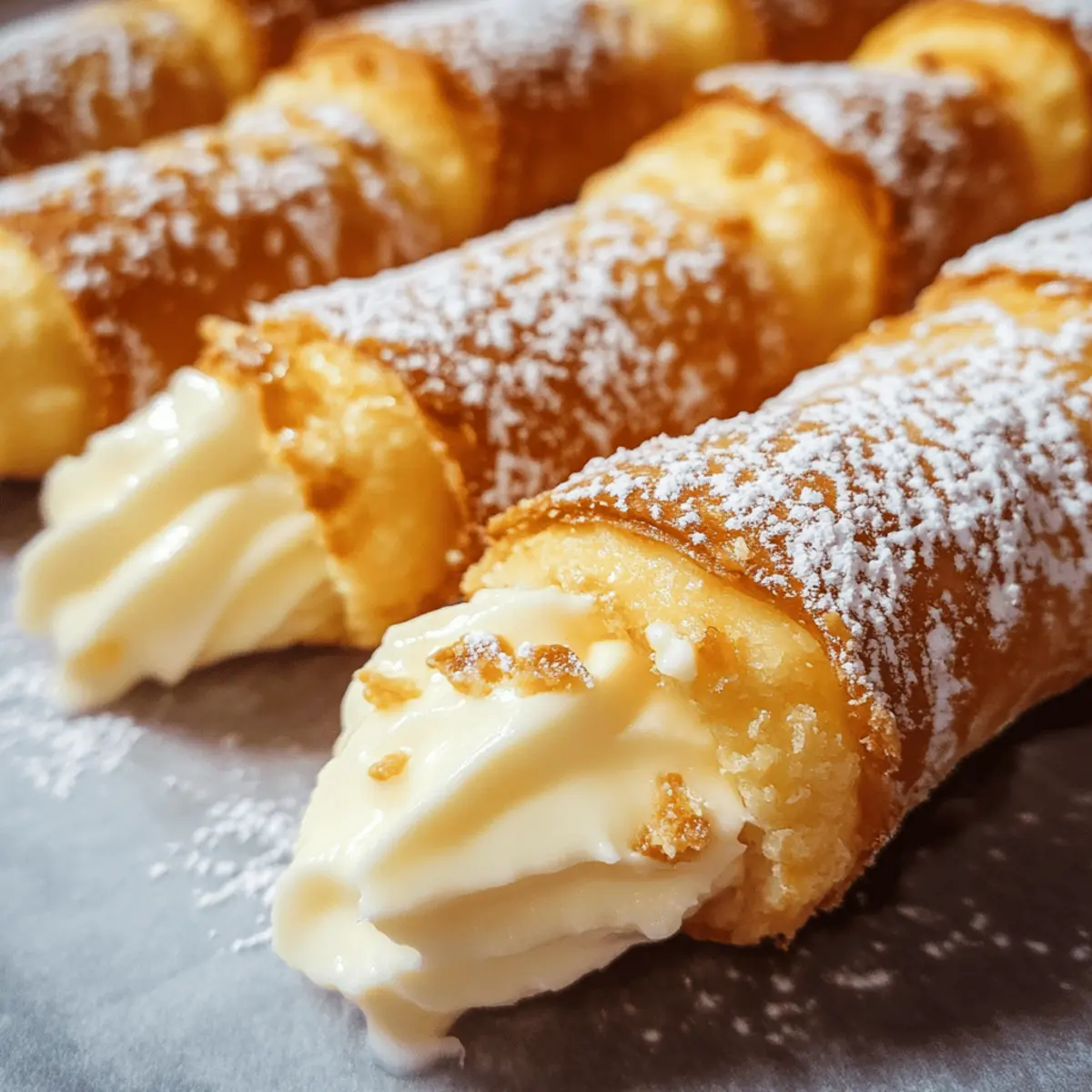 Irresistible Italian Cannoli Rolls Sweet - Ultimate Crispy Treat