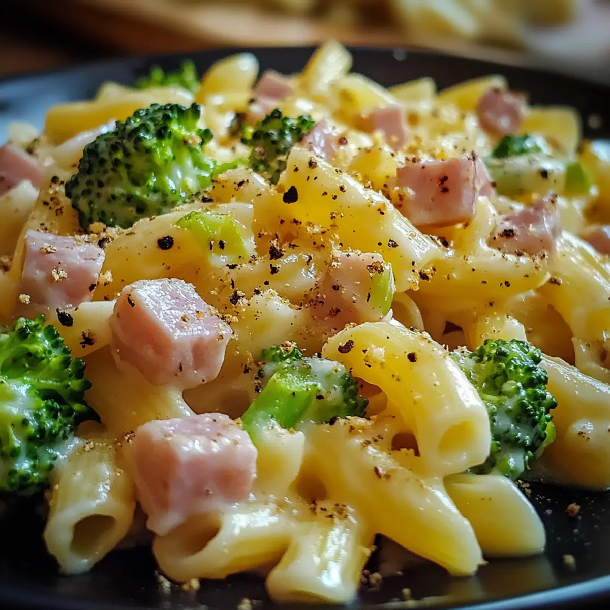 Easy Ham & Broccoli Pasta: Irresistibly Creamy & Comforting
